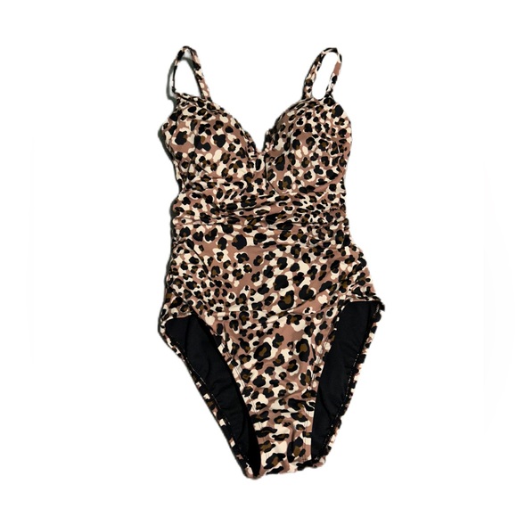 Time and Tru | Swim | Time Tru Leopard Print Bathing Suit | Poshmark